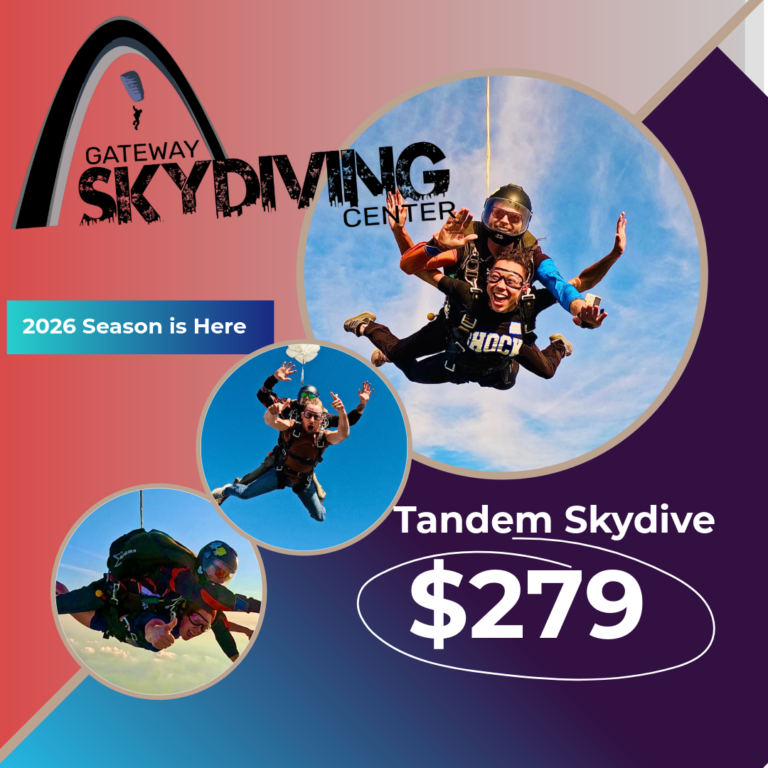 Skydiving In St. Louis | Skydiving in Missouri | Skydive pricing